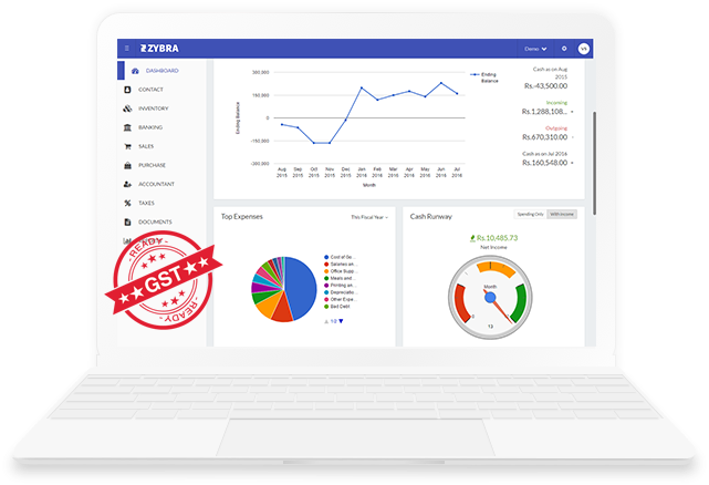 GST Accounting Software for Small & Medium Business | Zybra